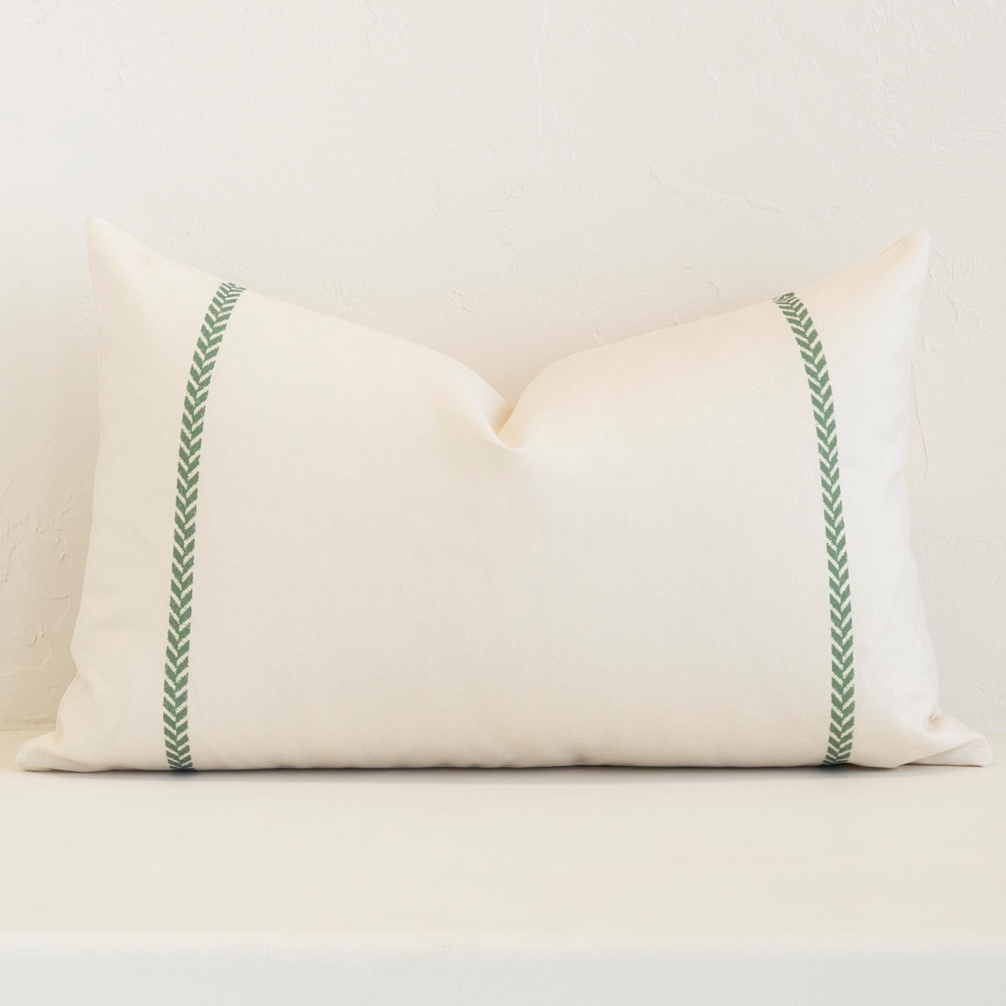 Sagewood Waterproof Striped Outdoor Cushion Cover – Rectangle