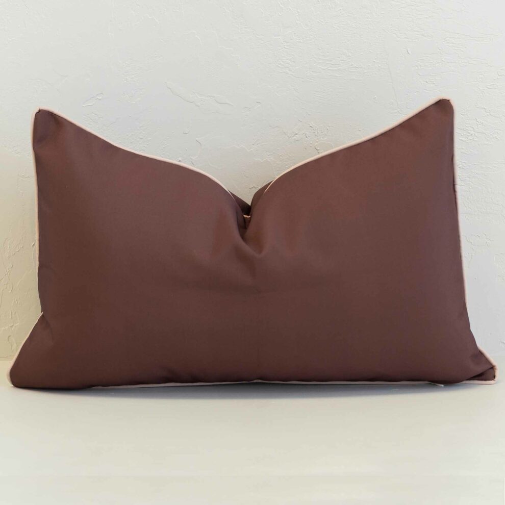 Solterra Waterproof Brown Outdoor Cushion Cover - Rectangle