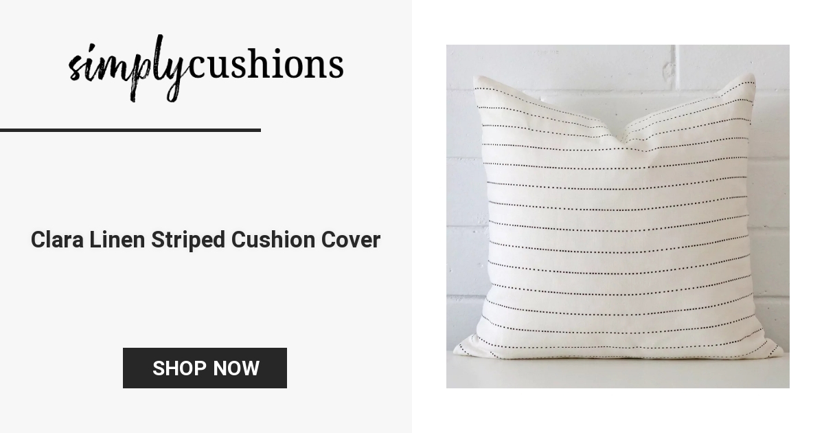 Clara Linen Striped Cushion Cover